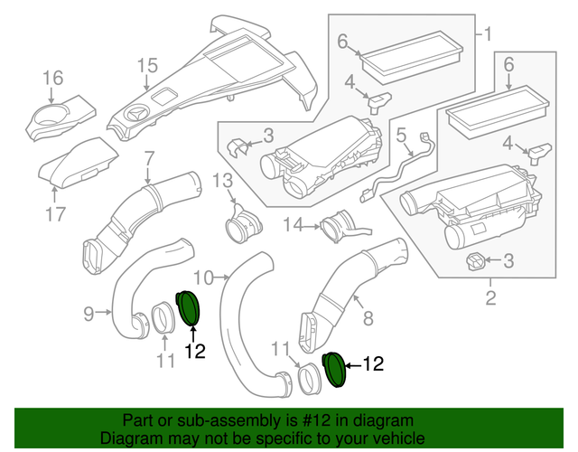 Mercedes-Benz 0069972790 Genuine OEM Intake Hose Clamp for sale online ...