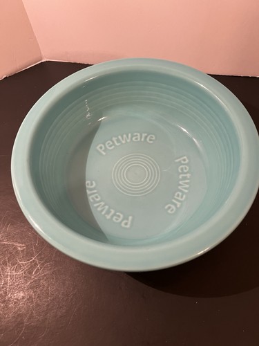 Fiesta PETWARE Homer Laughlin Dog/Cat Food Bowl ~Blue 8.5”x3” | eBay
