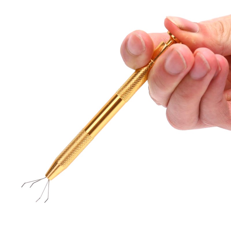 Stainless Steel Gold Jewelry Tweezer Grabber Tools Bead Gem Holder Pick ...