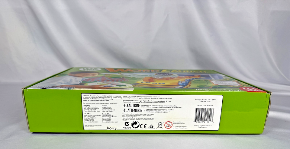 LeapFrog Word Launch - Reading Learning System TV Plug & Play Kids Game ...
