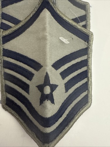 USAF U.S. AIR FORCE E7 Master Sergeant CHEVRONS Sew On Patch Lot Of 4 ...