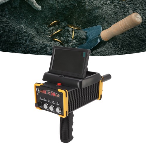 (UK Plug)30m Deep Metal Detector Folding Screen Gold Finder Metal ...