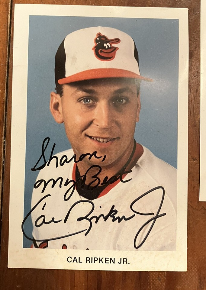 Cal Ripken Jr, Cal Sr, Bill Ripken Autographed Postcard Set. Baltimore