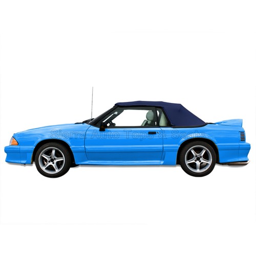 Mustang Convertible Top (91-93 All Models) Blue Vinyl with Plastic ...