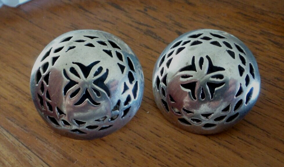 Vintage Plata 925 Mexico screw on sterling silver ea… - Gem