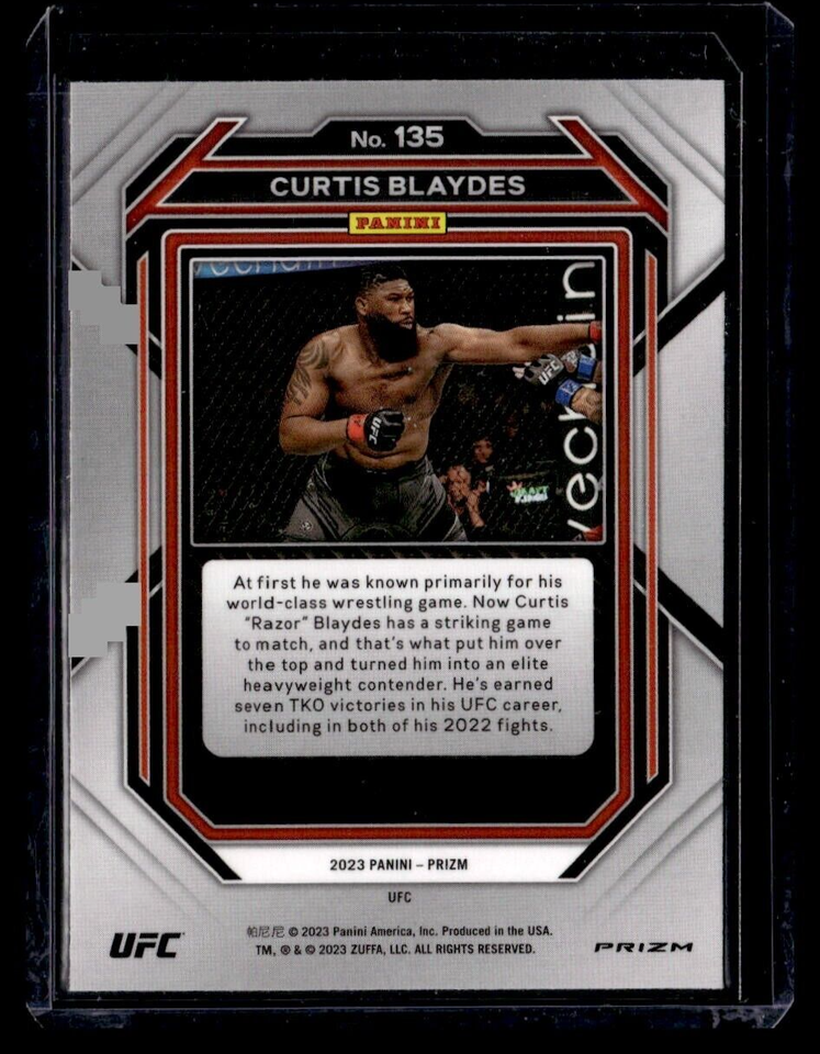 2023 Panini Prizm UFC Ruby Wave Prizm Curtis Blaydes #135 | eBay