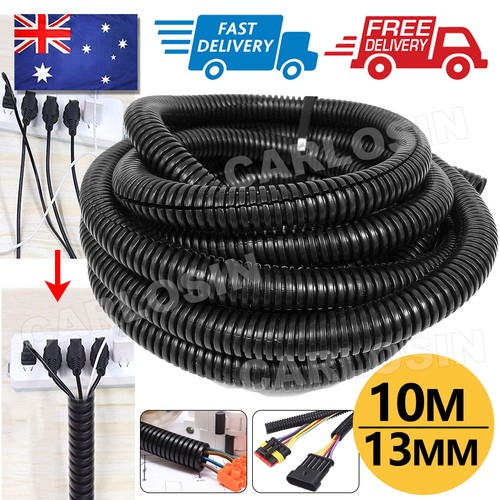 Split Wire Loom Conduit Tubing Corrugated Cable Protect UV Resistant ...