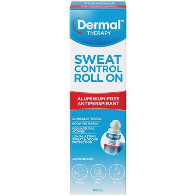 * Dermal Therapy Sweat Control Aluminium-Free Antiperspirant Roll On ...