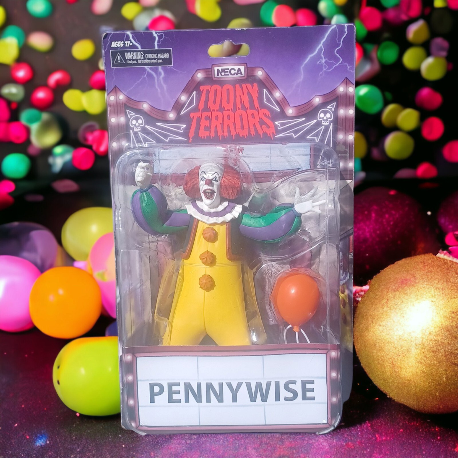Pennywise Toony Terrors 90s Horror Movie IT Action Figure 5.5 ...