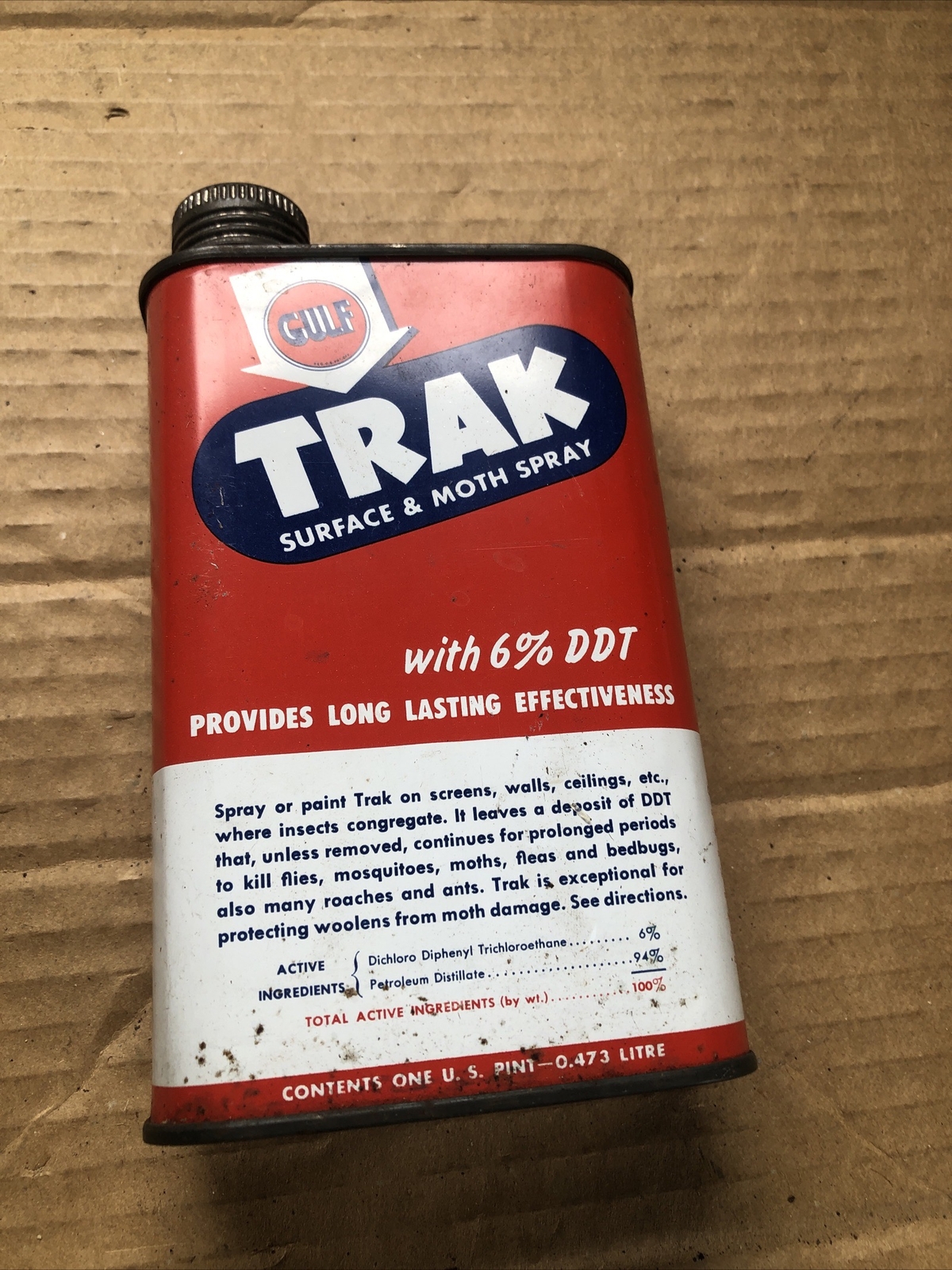 Vintage Golf Motor Oil TRAK Metal display can | eBay