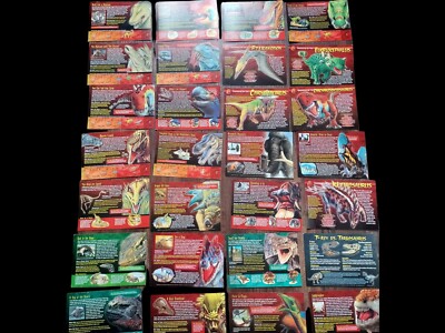 Creature Feature Cards Replacements Lot of 35 Incomplete Set Dinosaurs ...
