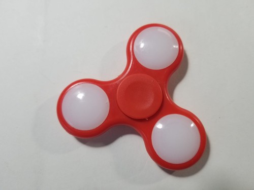Red Fidget Spinner Finger For Kids Autism Anxiety Stress Relief Fun Toy ...