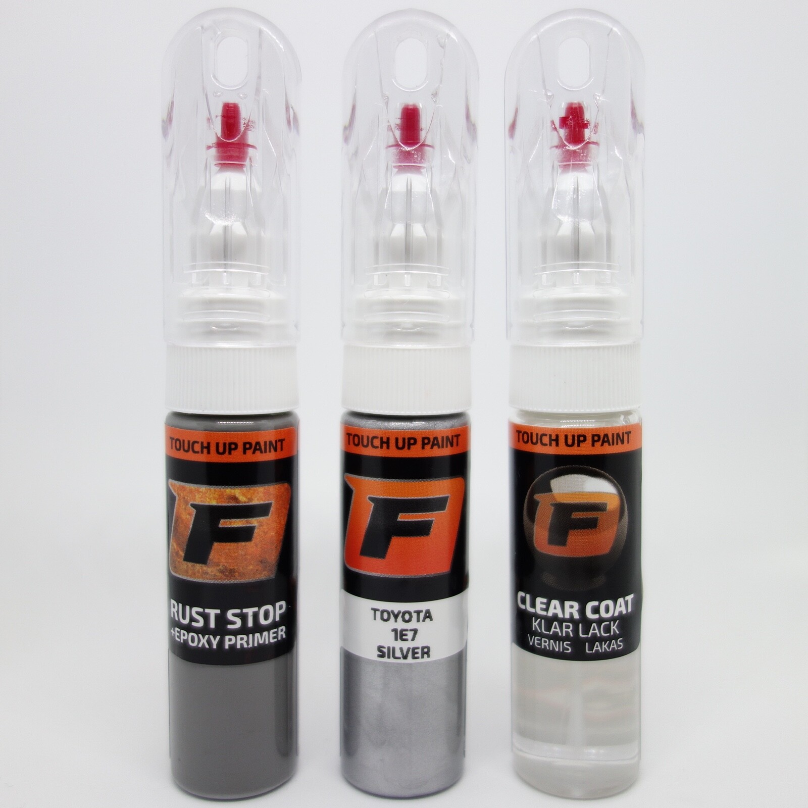 Touch up paint for TOYOTA 1E7 SILVER METALLIC Pen Kit Brush | eBay