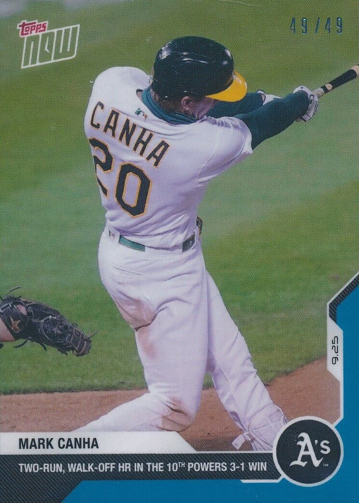 2020 Topps Now - Blue #312 Mark Canha /49 for sale online | eBay