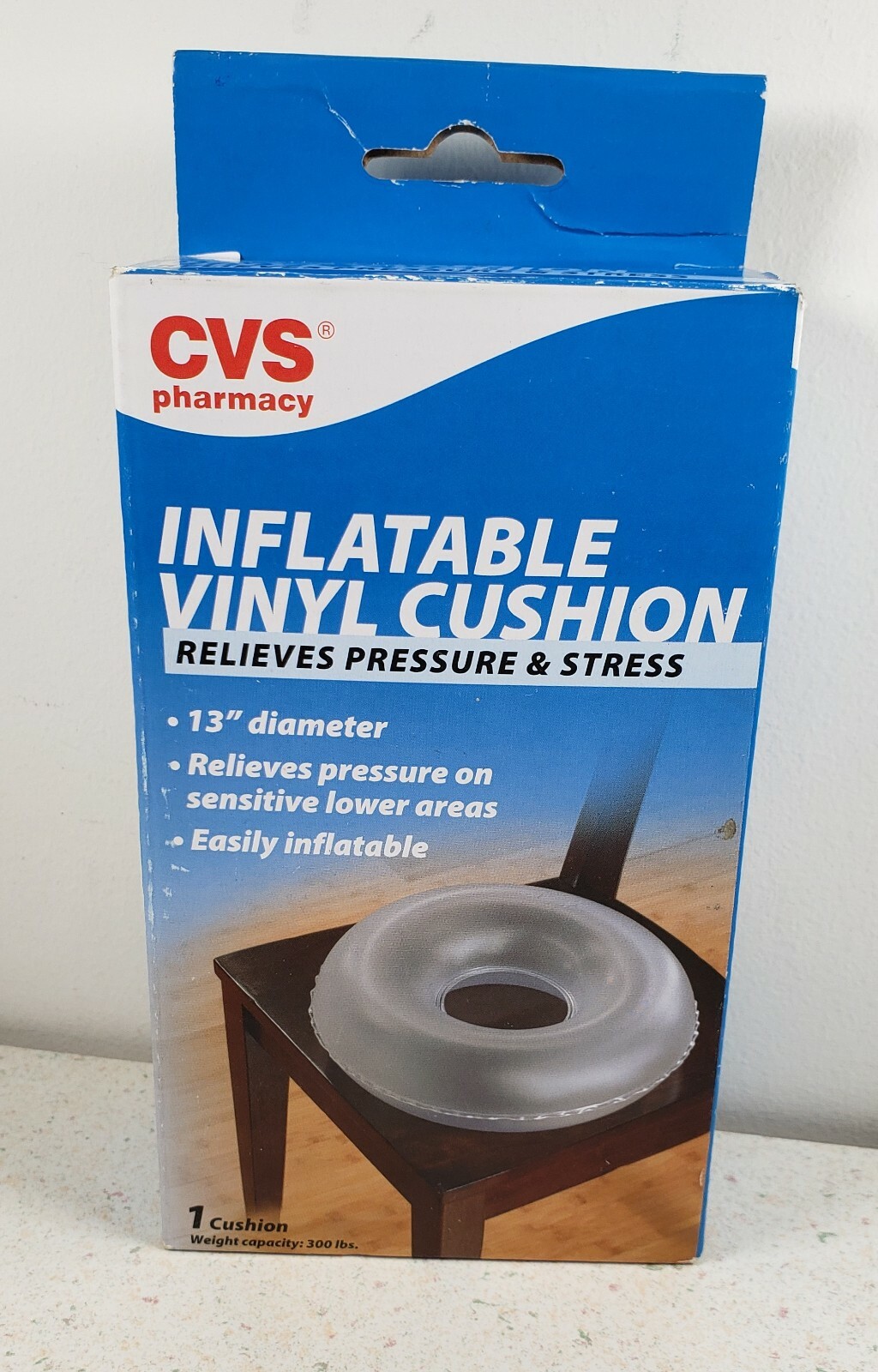 CVS Inflatable Clear Vinyl Cushion 13 inch Diameter Relieves Pressure ...