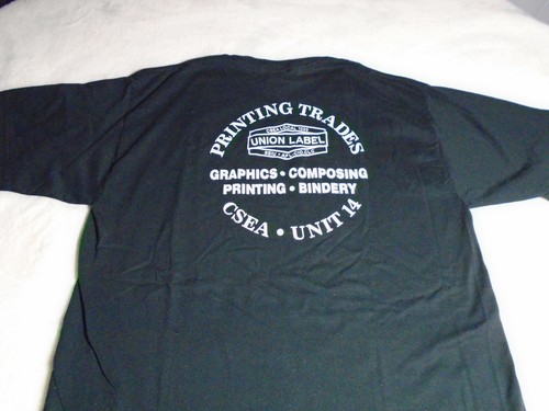 California State Employee Asso. (CSEA) Printers Union Tshirt Men's L ...