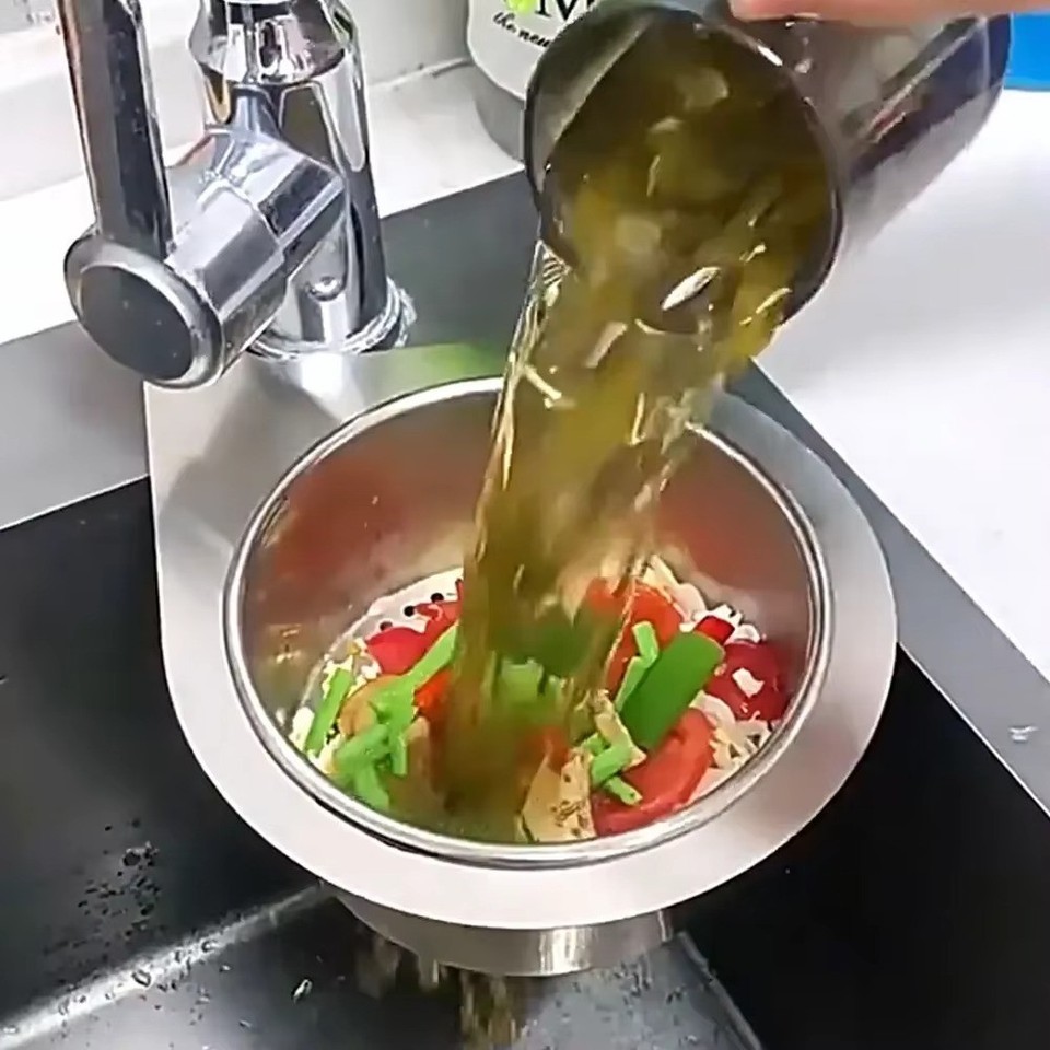 Stainless Steel Swan Sink Strainer Basket Hanging Drain Filter Kitchen ...