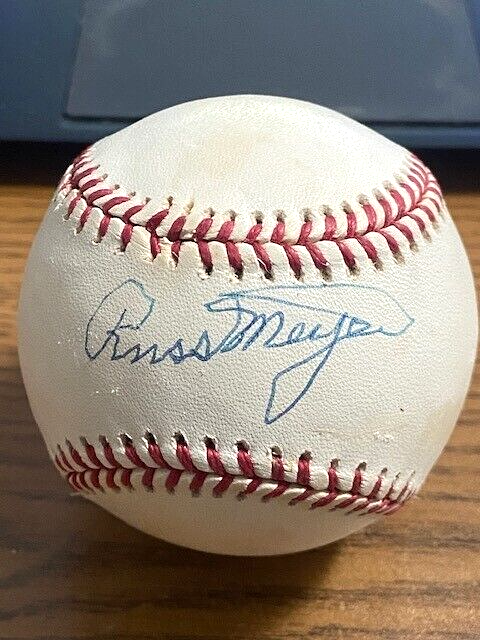 RUSS MEYER SIGNED AUTOGRAPHED ONL BASEBALL! Cubs, Phillies, Dodgers! | eBay