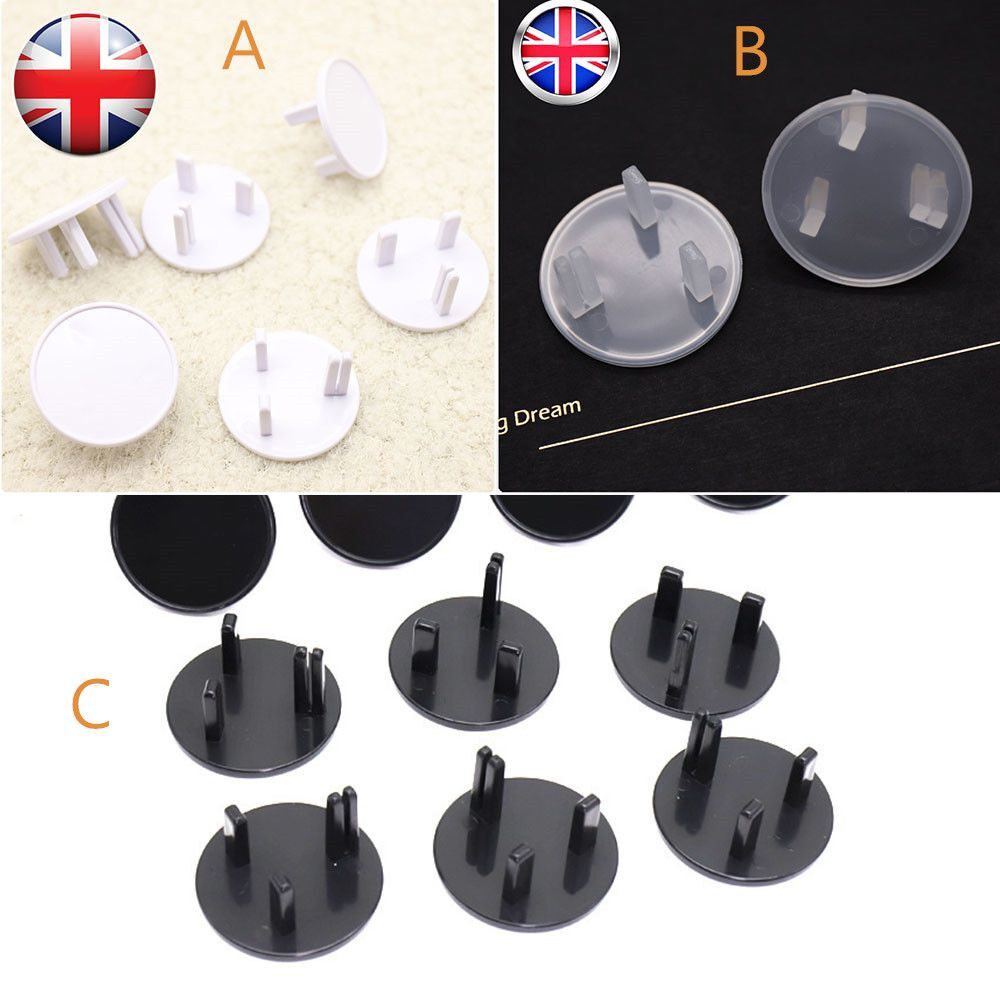UK Power Socket Guard Protector 10Pcs Safety Power Protection Cover ...