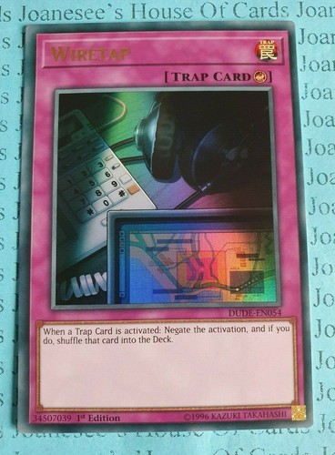 Wiretap DUDE-EN054 Ultra Rare Yu-Gi-Oh Card 1st Edition New | eBay