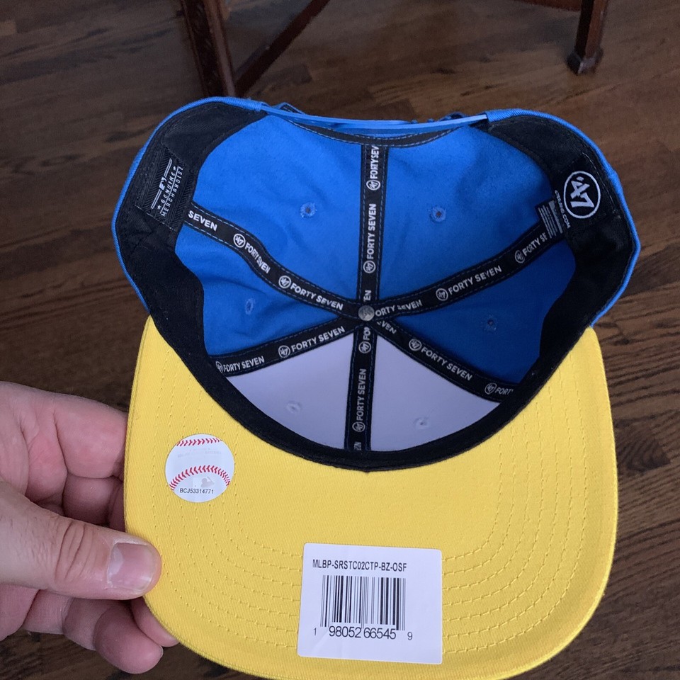 RARE Boston Red Sox 47 Brand JetBlue Hat Marathon Blue Yellow NWT ...