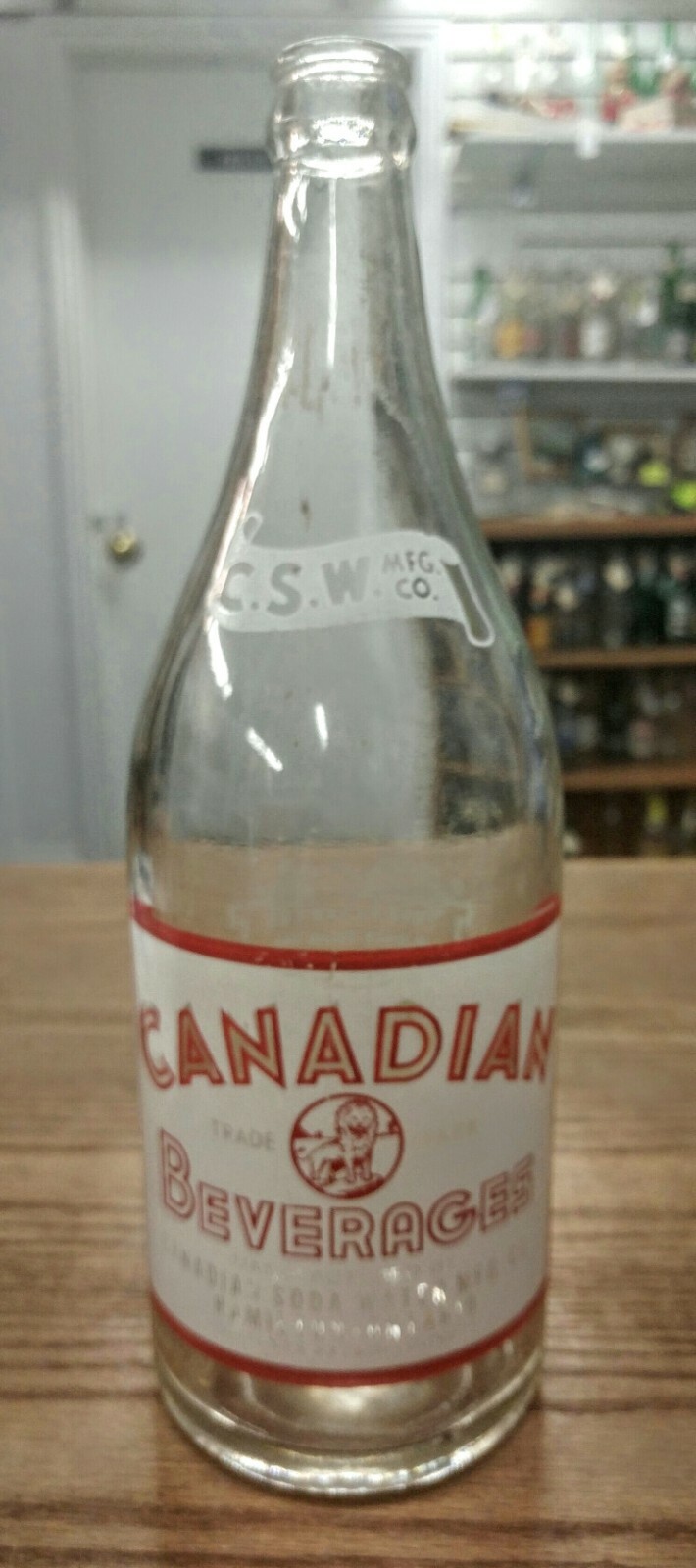 VINTAGE CANADIAN BEVERAGES HAMILTON ONT. 30 OZ SODA BOTTLE | eBay