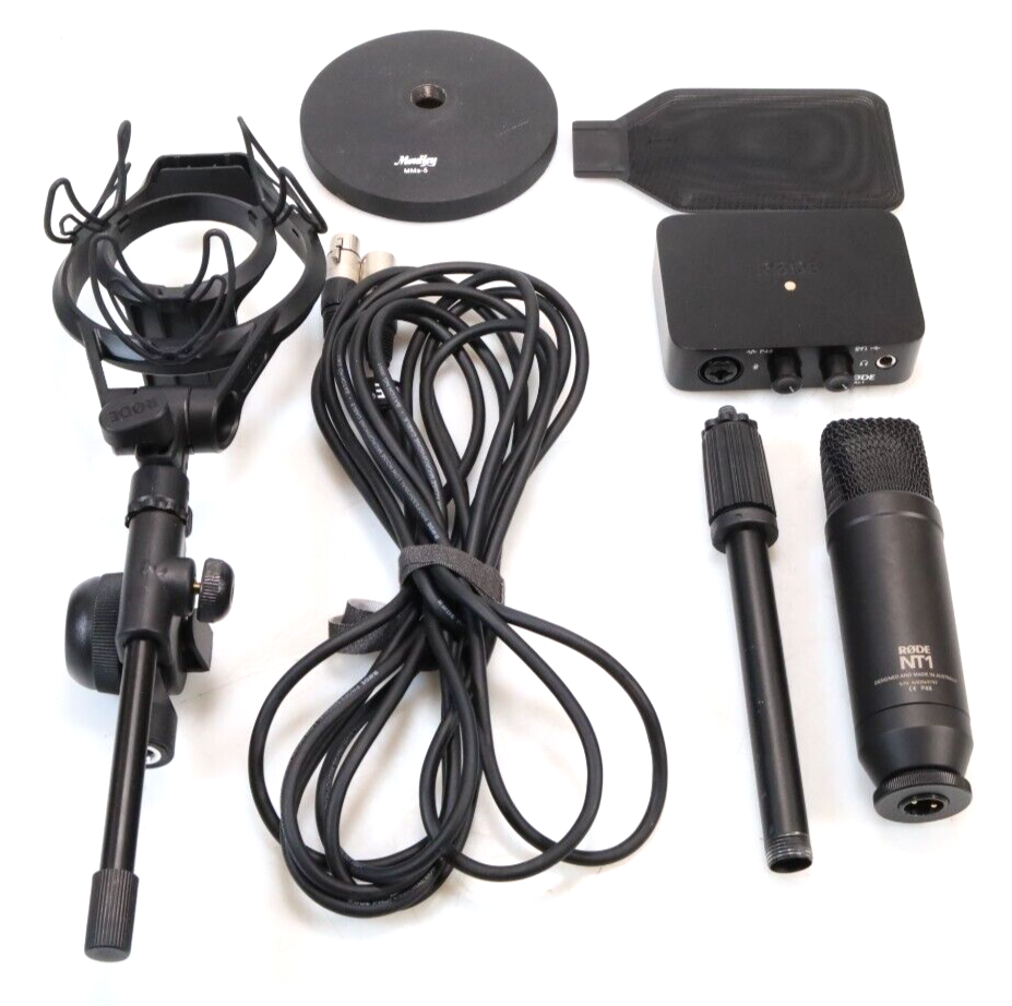 Rode NT1 AI-1 Microphone w/ Stand + Filter + Amplifier | eBay