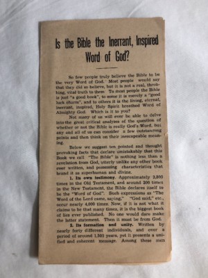 Is The Bible the Inerrant, Inspired Word of God,~ Clarion Publishing | eBay