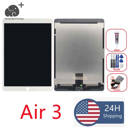White For iPad Air 3 Gen A2152 A2123 A2153 LCD Display Touch Screen ...