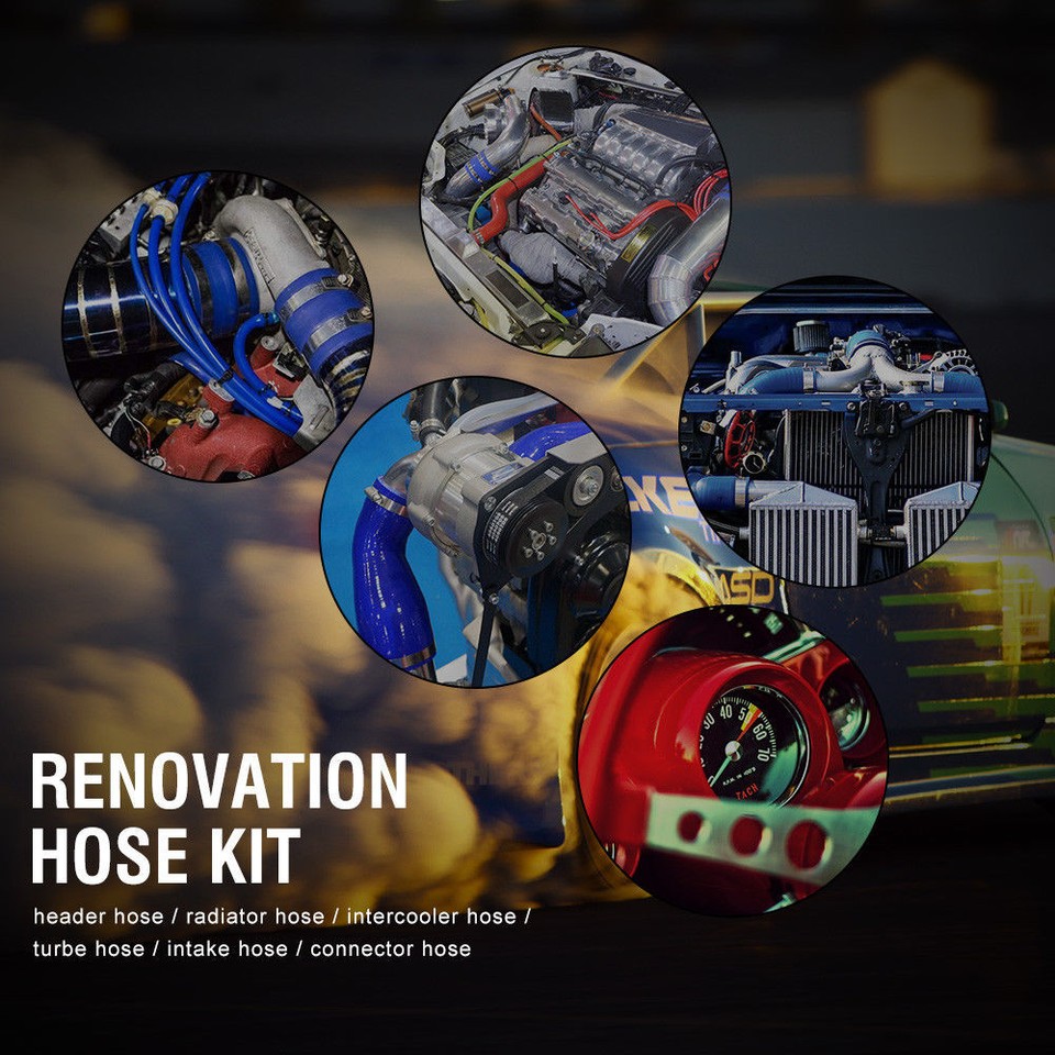 Fit For GT R5 Black Renault 5 Turbo Silicone Inta ke Inlet Hose Pipe ...