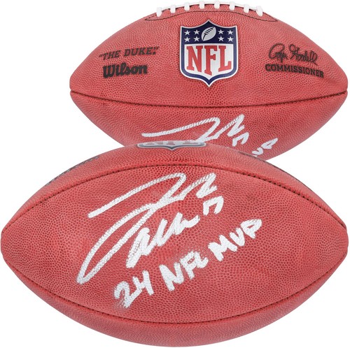 Josh Allen Buffalo Bills Signed Full Color Duke Football w/2024 NFL MVP ...