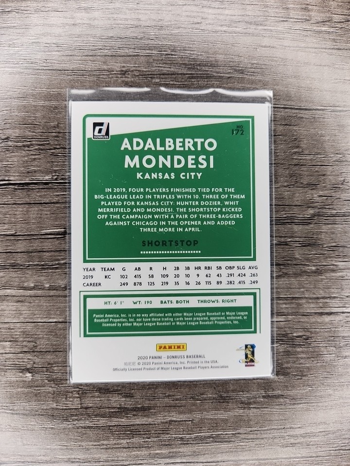 2020 Panini Donruss - Adalberto Mondesi #172 Holo Blue | eBay