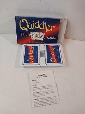 QUIDDLER: Card Game; For The Fun Of Words -The Short Word Game. | eBay