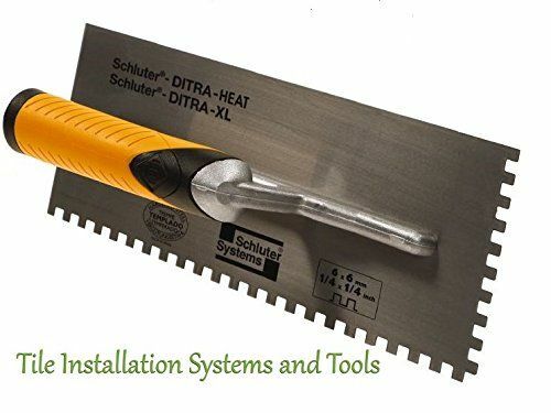 Schluter Ditra Heat / XL Stainless Steel Trowel TRL-DHXL 1/4" x 1/4 ...