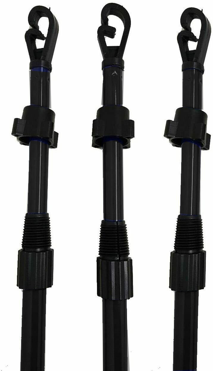 2.4m Heavy Duty Extendable Prop Washing Line Telescopic Metal ...