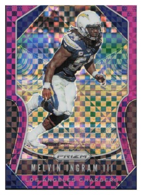 G828 MELVIN INGRAM III 2019 PRIZM PURPLE POWER REFRACTOR /49 CHARGERS ...