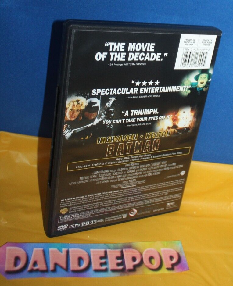 Batman DVD Movie 85391200024| eBay