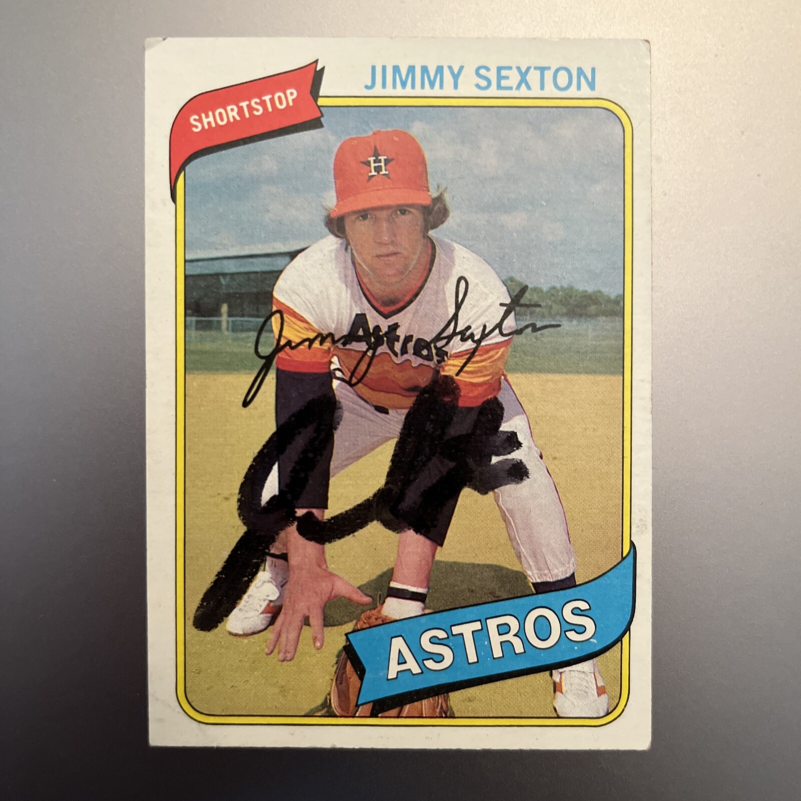 JIMMY SEXTON 1980 TOPPS AUTOGRAPHED SIGNED AUTO BASEBALL CARD | eBay