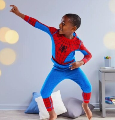 Disney Store Amazing Spider-Man Deluxe PJ Pal Pajamas Set Boys Sz 7 Nwt ...