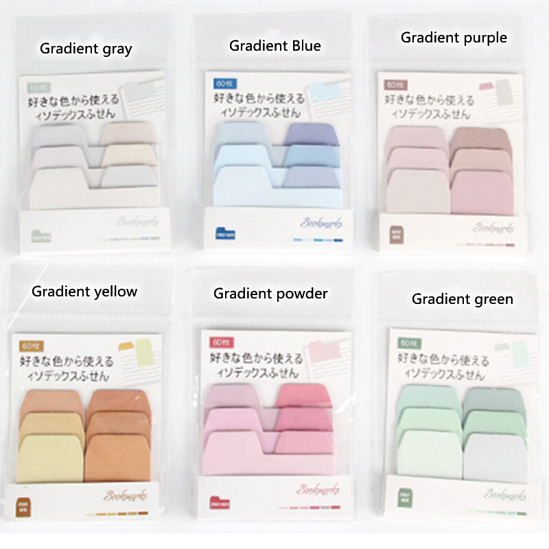 60 Notes Index Divider Sticky Notepad Paper Tabs Creative Diy Message ...