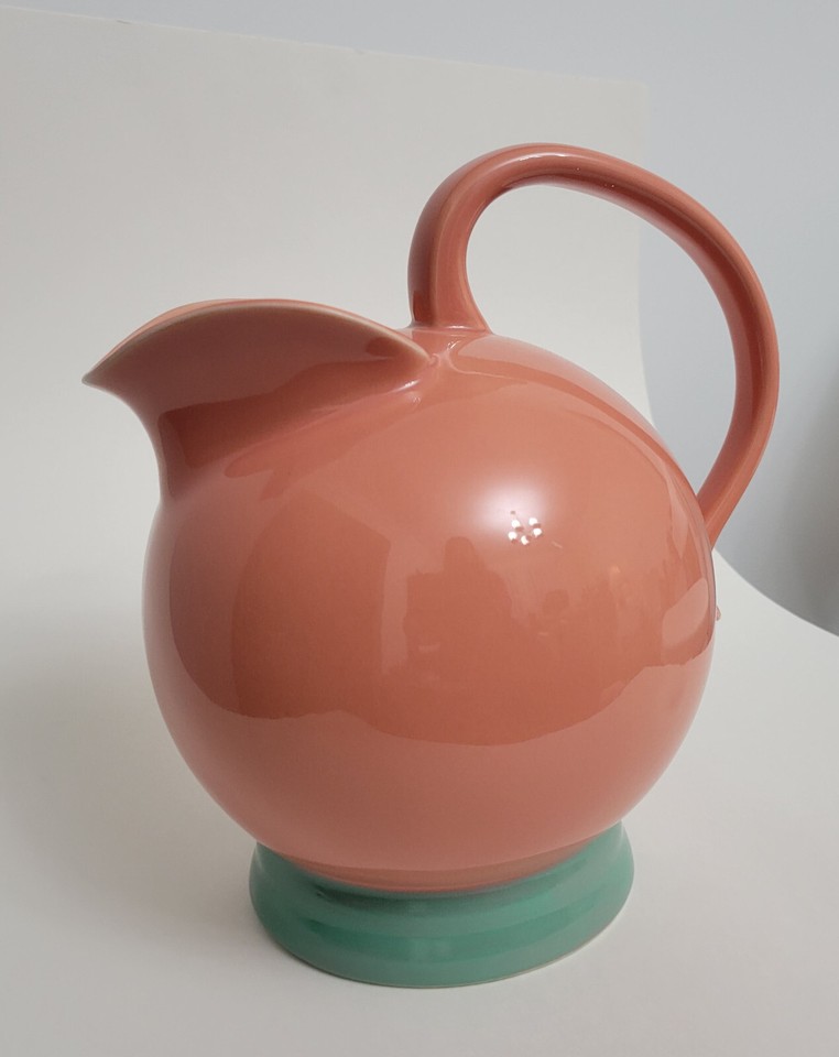 Vintage Lindt-Stymeist JAPAN ~ COLORWAYS Salmon/Green 2.5 qt Side spout ...