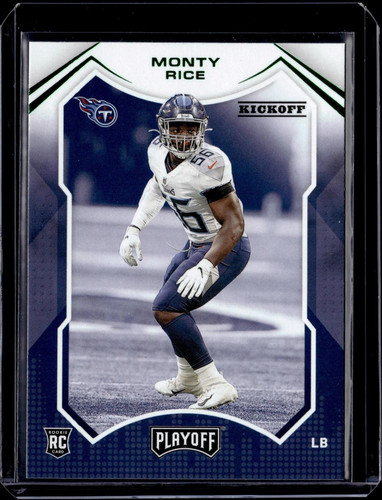 Monty Rice 2021 Panini Playoff #280 Kickoff Tennessee Titans | eBay
