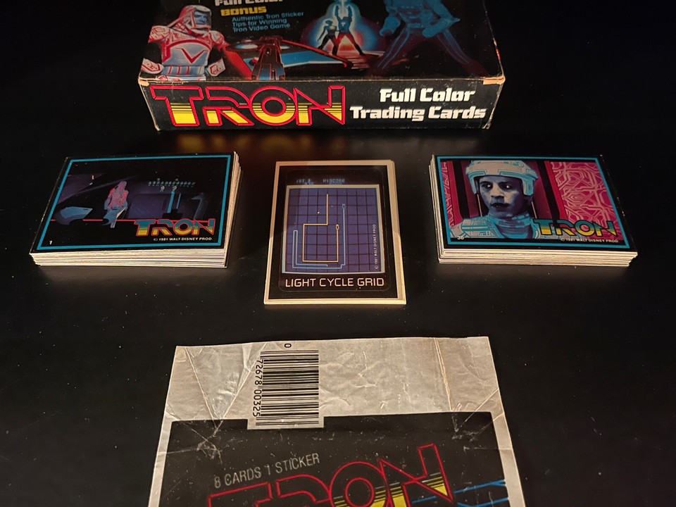 1981 Donruss Tron Complete Cards Stickers Set + Box & Wrapper | eBay
