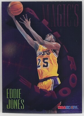 94-95 NBA Hoops Magic's All-Rookies Eddie Jones Foil Parallel Rookie ...