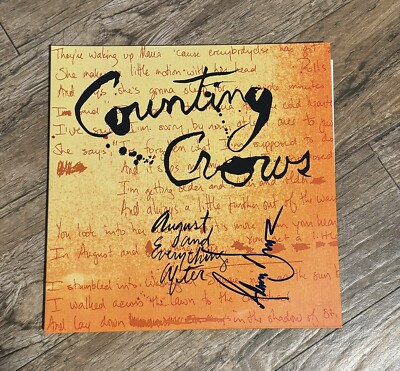 Counting Crows Adam Duritz Autographed Signed Vinyl Album JSA COA | eBay