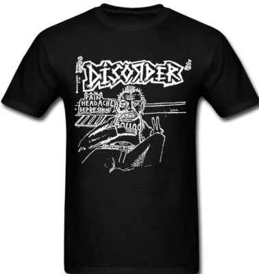 DISORDER T shirt band Hardcore Punk Rock Ska Anarcho Pain Headache ...