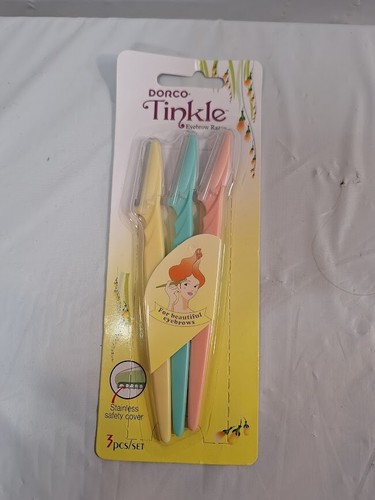 3x Dorco Tinkle Eyebrow Razor, Hair Trimmer Shaver, Facial Razor ...