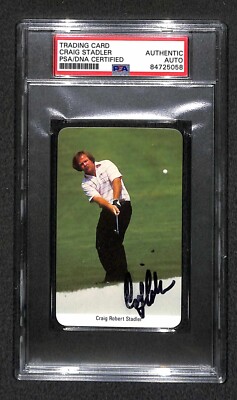 Craig Stadler "1982 Masters Champion" 1987 Fax Pax Golf Signed Rookie ...