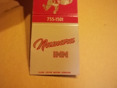 Matchbook Cover Namara Inn Hotel & Apts Ocean View Horse Racing Del Mar ...