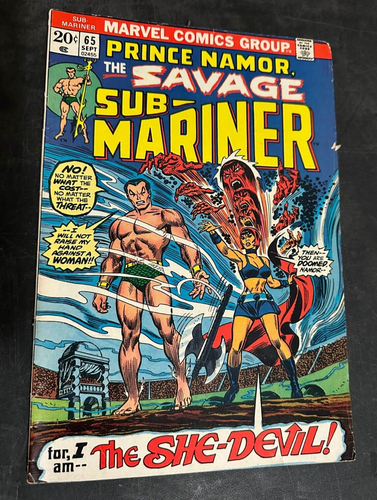 Sub-Mariner #65 Marvel Prince Namor (1st series) FN (1973) | eBay